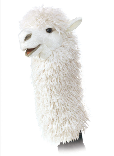 Folkmanis Alpaca Stage Puppet – The Spinning Top Toy Store