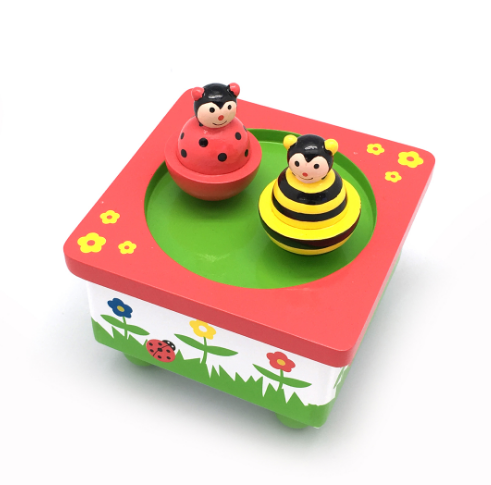 Music Box Ladybird and Bee – The Spinning Top Toy Store